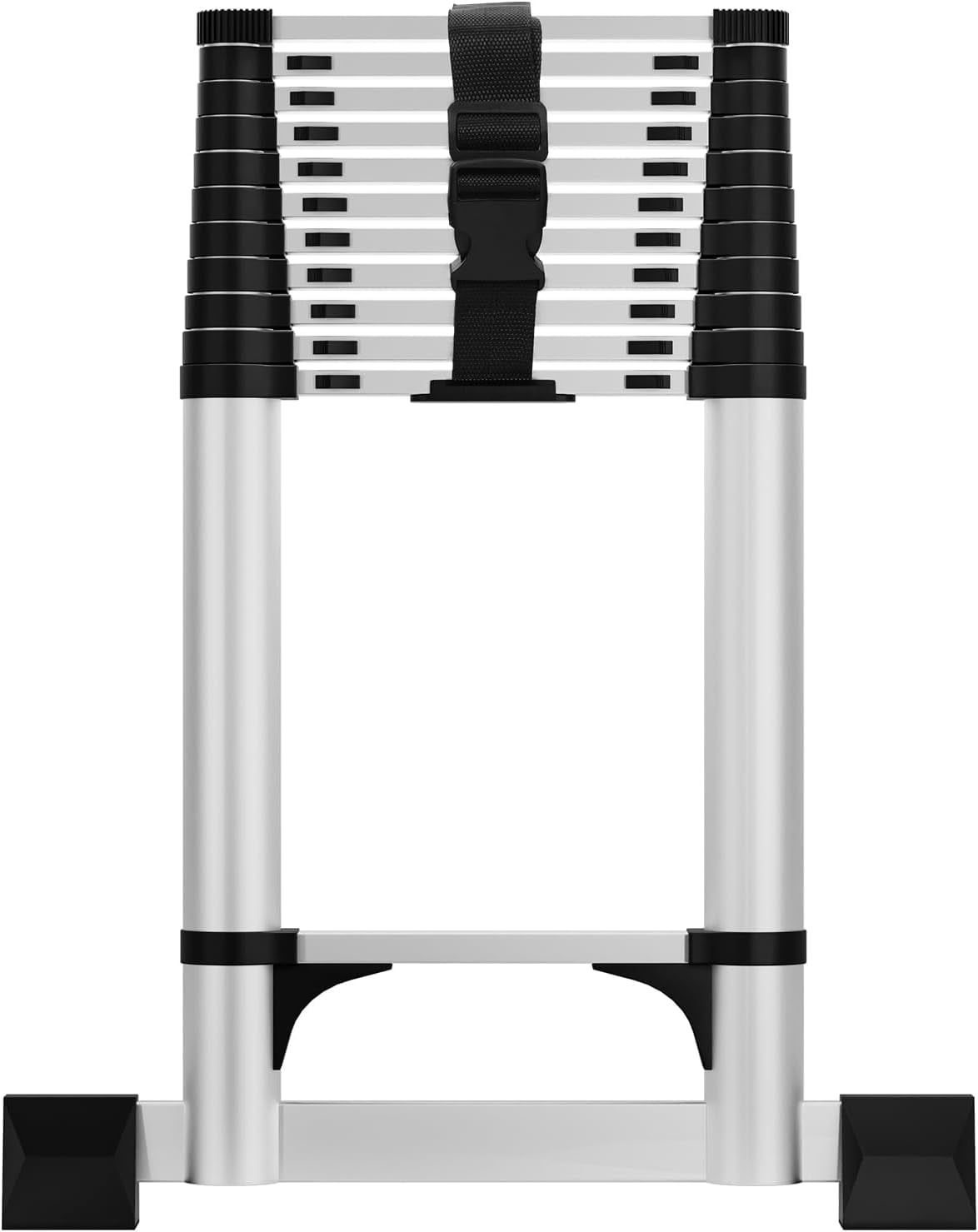 15.5 FT Telescoping Ladder - Aluminum Telescopic Ladder- 330lb Capacity ...