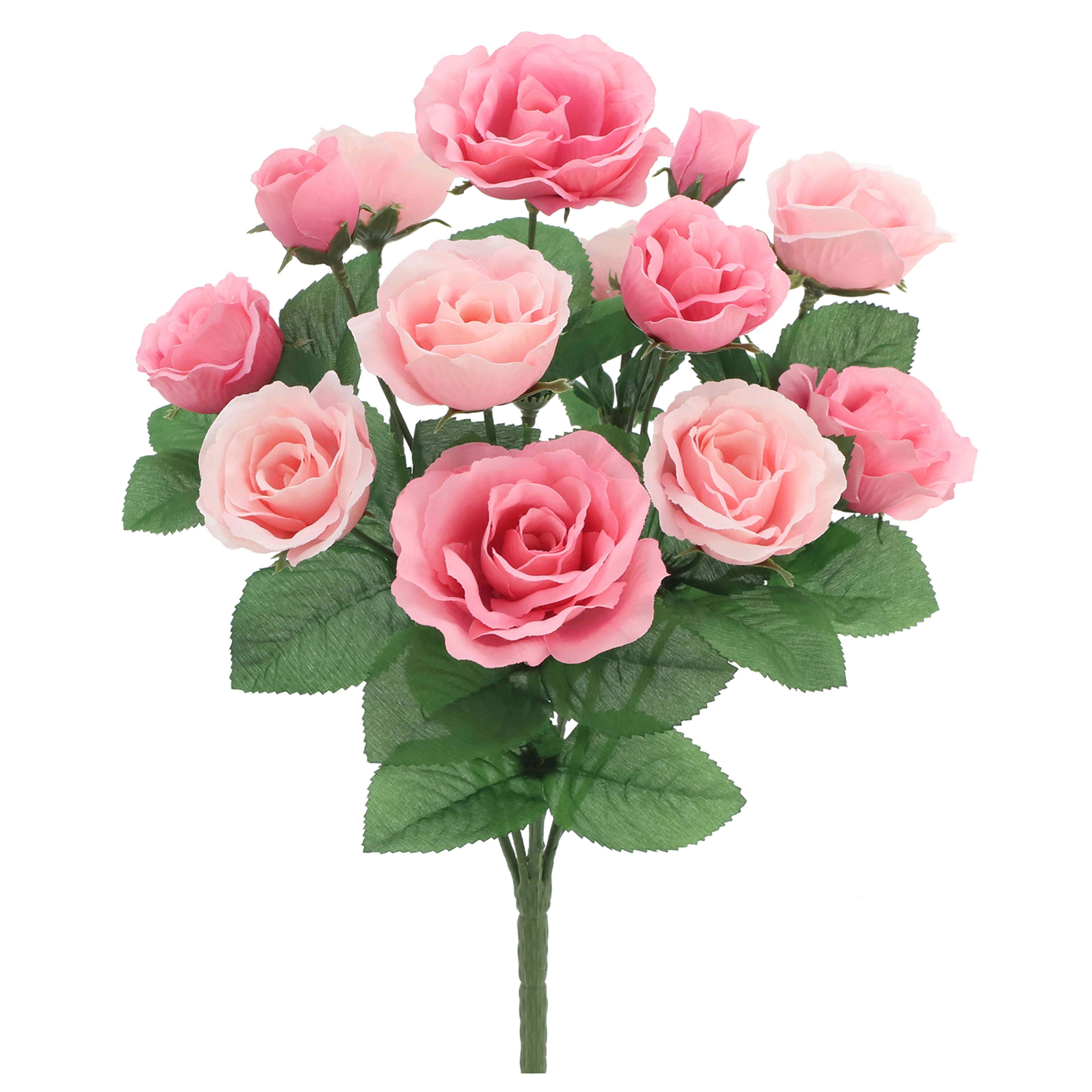 15.5" Rose Bush by Ashland® - Spring Floral and Greenery - Walmart.com