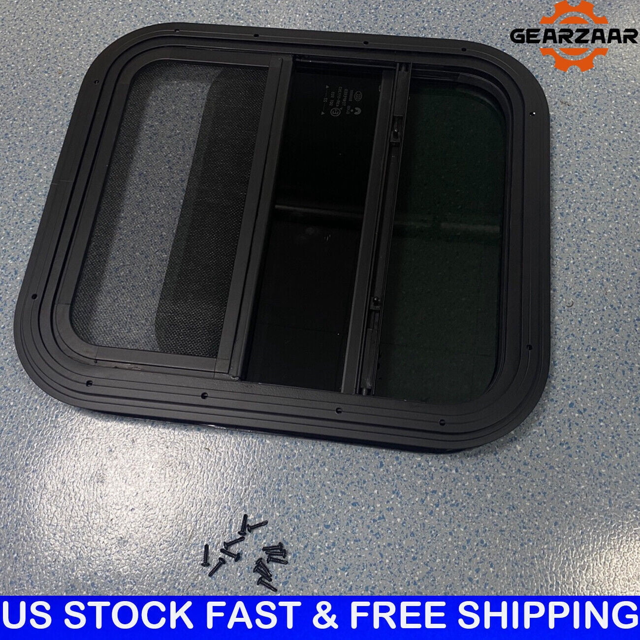 15.5" Width x 17.5" Height Vertical Slider RV Window Cargo Trailer W ...
