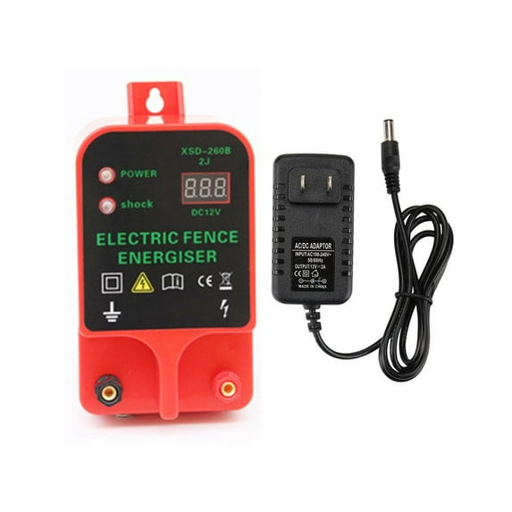 15.5J Portable Electric Fence Charger - Powerful Fence for Cattle ...