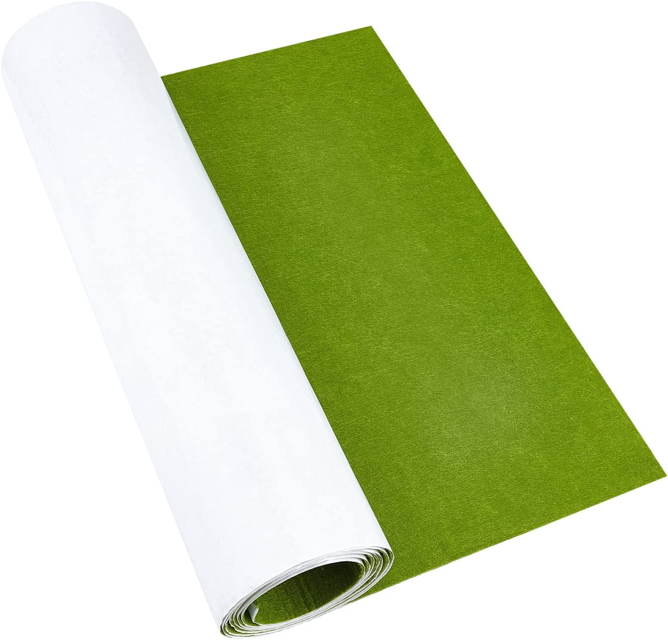 15.5x78.5" Green Back Adhesive Felt Sheets Fabric Sticky Sheets Light ...