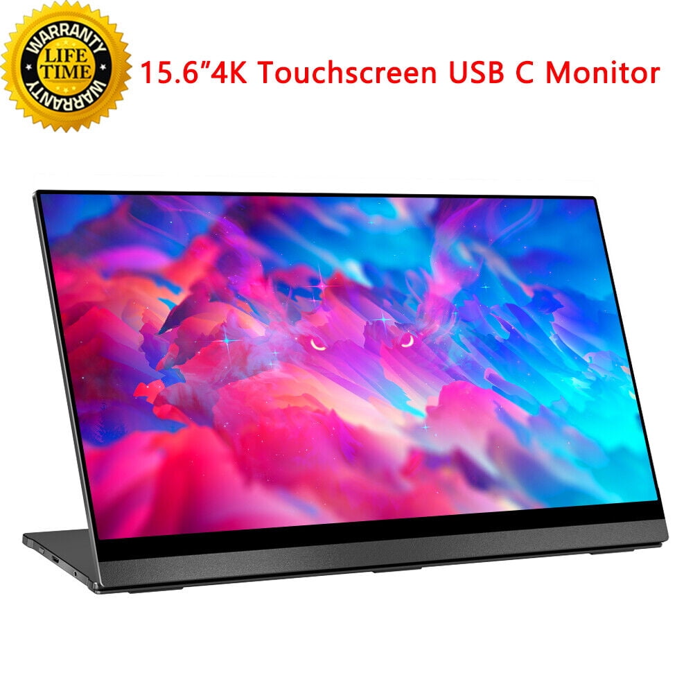 Lightweight 15.6" 4K HDR IPS Touch Portable Monitor with Large Screen ...
