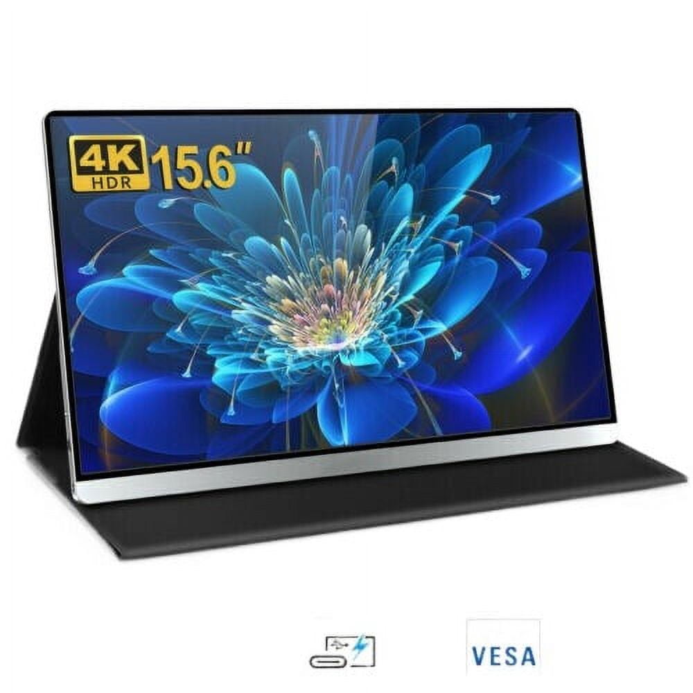 15.6" 4K Computer Monitor Portable HDMI USB C For Business W/VESA ...