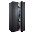 iceBlue 15.6 Cu. Ft. Black Stainless Steel Side-by-Side Refrigerator ...
