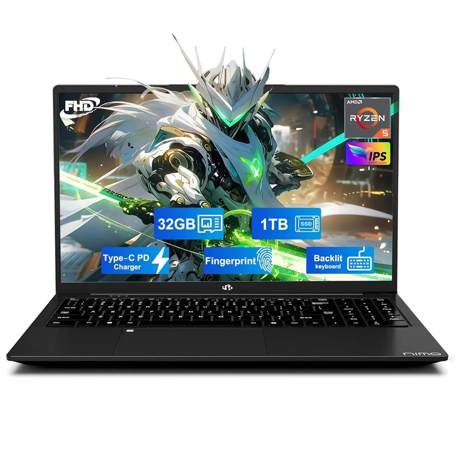 15.6" FHD Business Laptop 32GB RAM 1TB SSD AMD Ryzen 5 3500U Processor ...