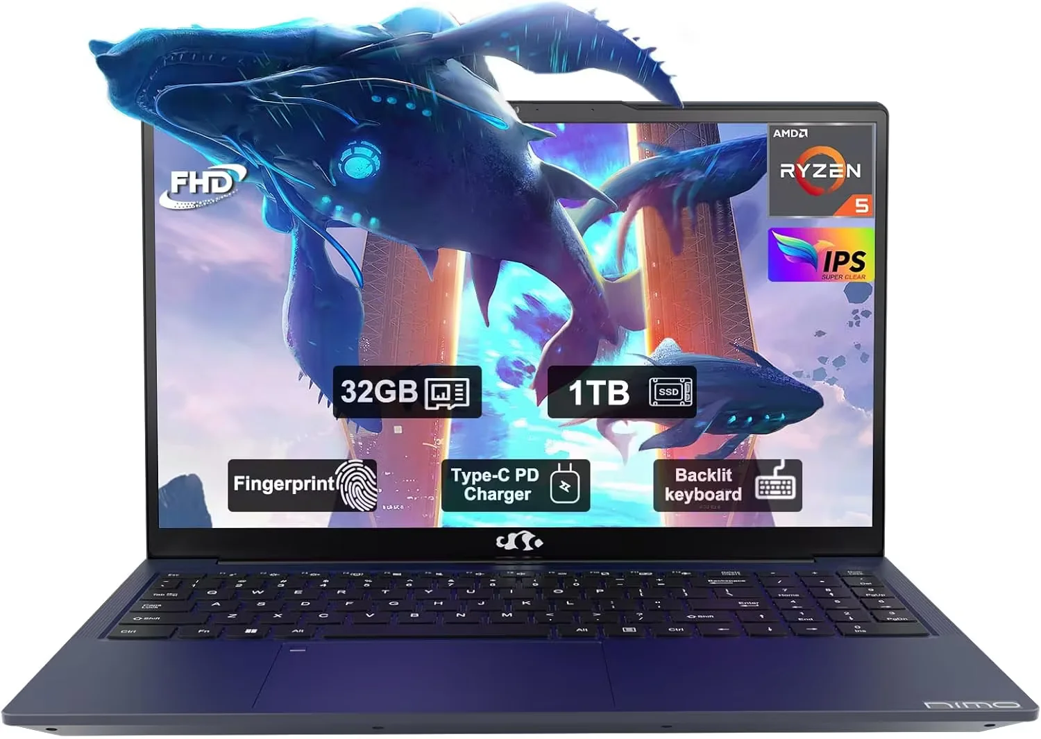 15.6"FHD-Business-Laptop Windows 11 AMD R5 3500U Processor Backlit ...