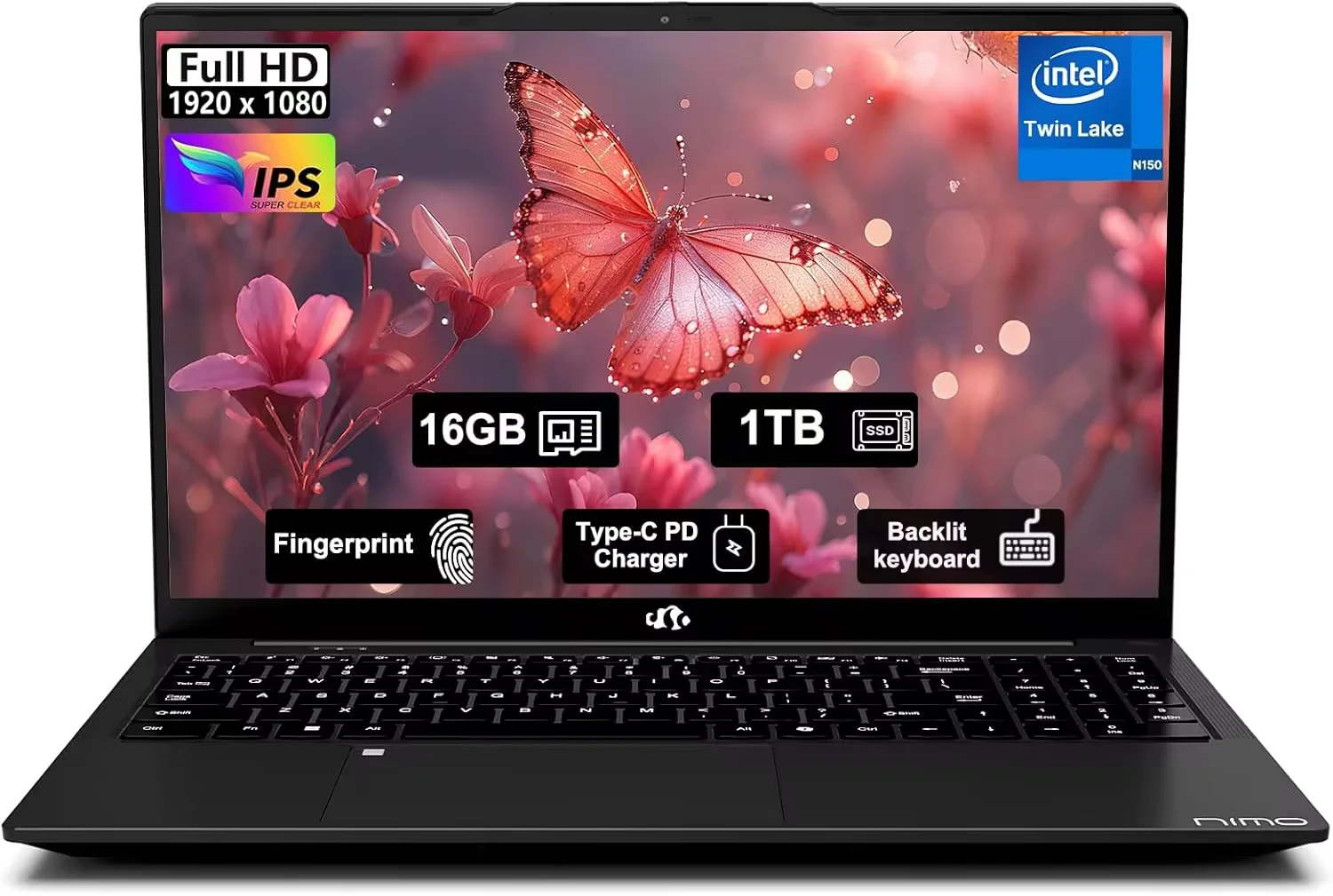 15.6" FHD IPS 2025 Business Laptop Computer Windows 11 16GB RAM 1TB SSD ...