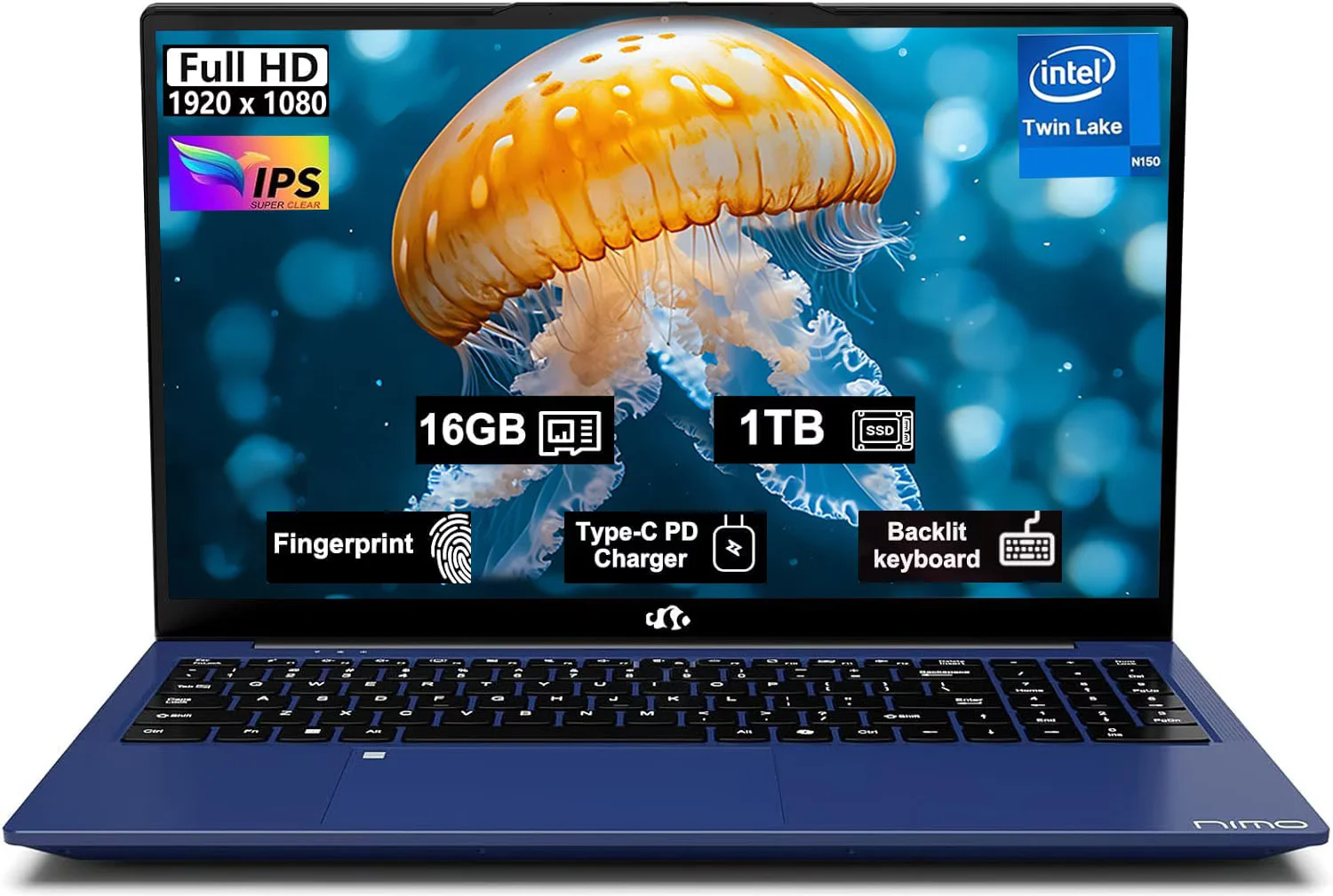 15.6" FHD IPS 2025 Business Laptop Computer Windows 11 16GB RAM 1TB SSD ...