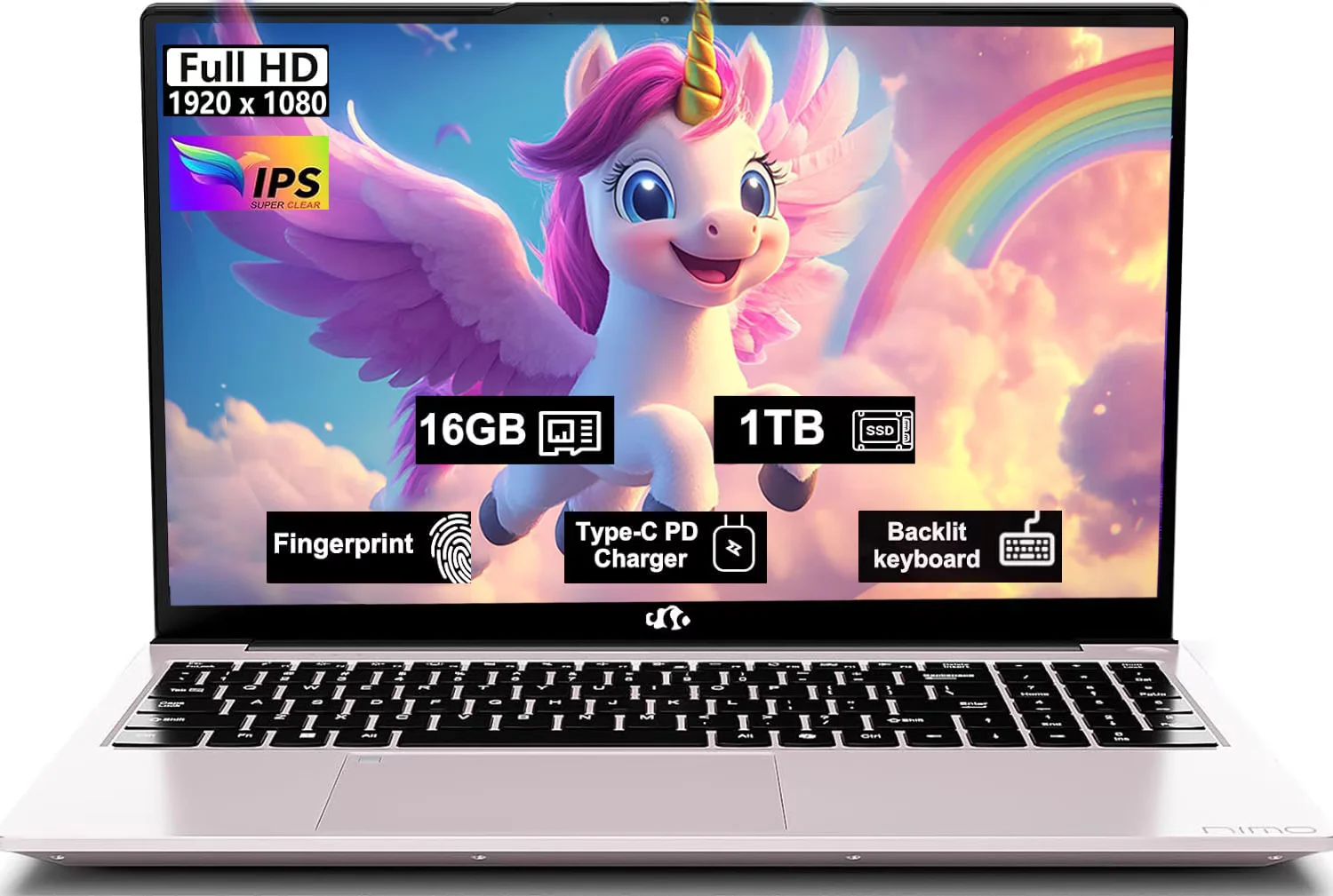 15.6" FHD IPS 2025 Business Laptop Computer Windows 11 16GB RAM 1TB SSD ...