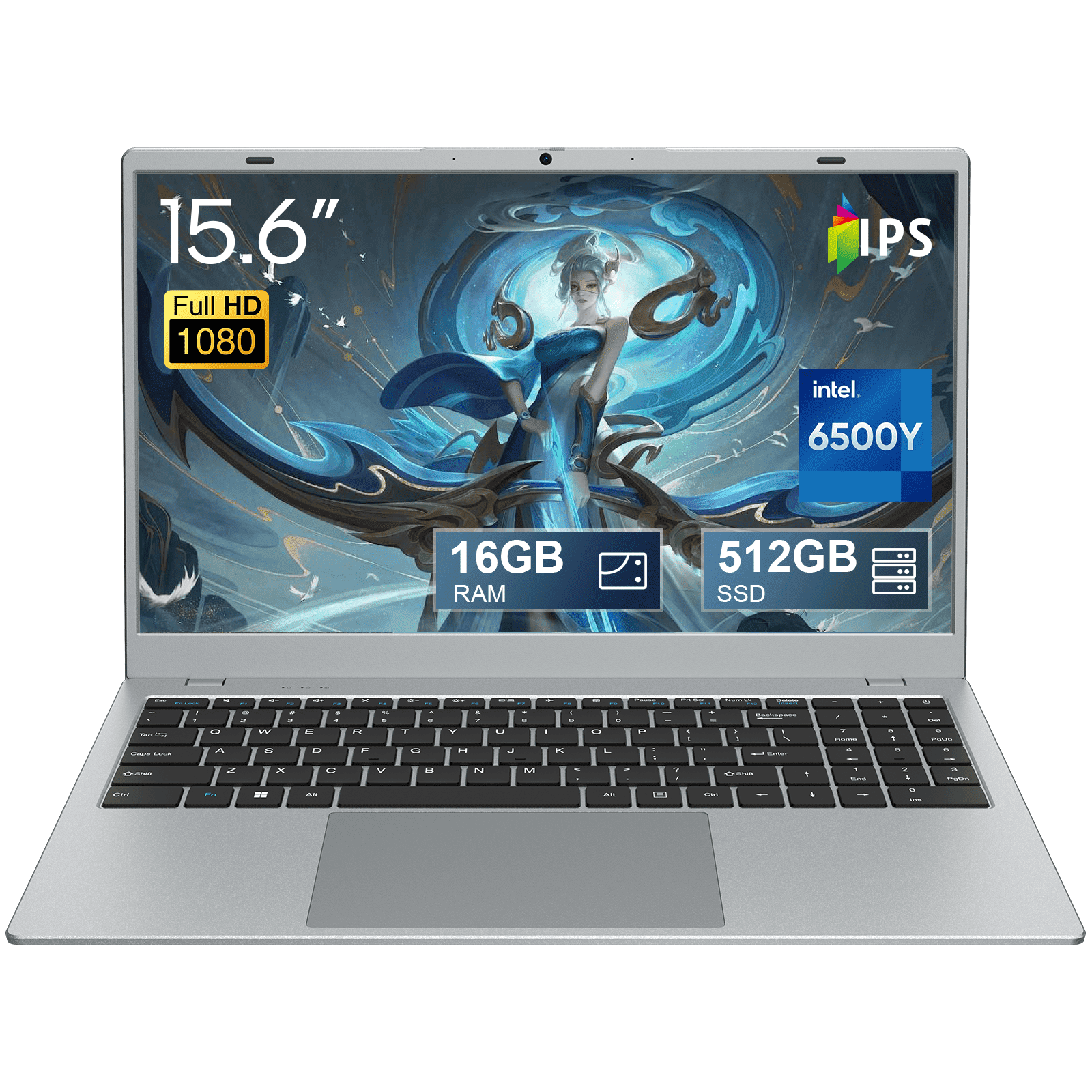 15.6" FHD IPS Laptop for Work and Business, Intel Pentium Gold 6500Y up ...