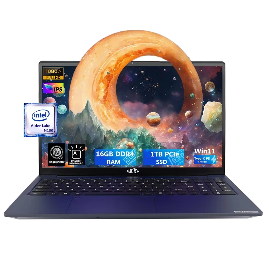 15.6'' FHD Laptop Computer, Type-C 65W PD Fast Charger, 12th Gen Intel ...