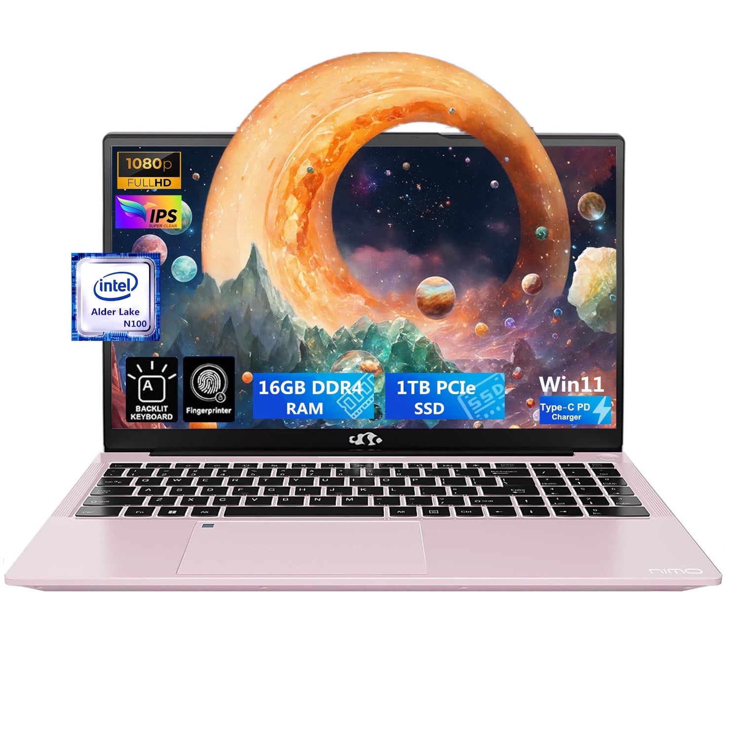 15.6'' FHD Laptop Computer, Type-C 65W PD Fast Charger, 12th Gen Intel ...