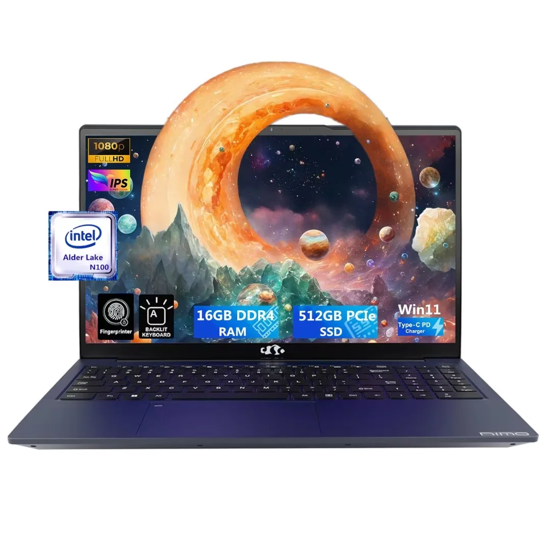 15.6'' FHD Laptop Computer, Type-C 65W PD Fast Charger, 12th Gen Intel ...