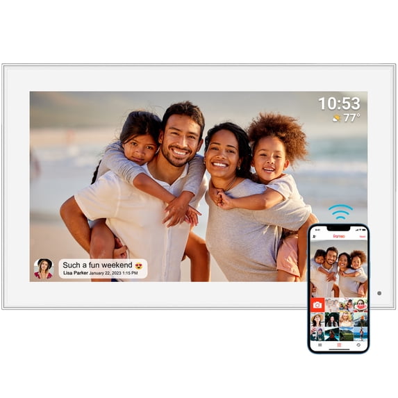 iYooker 15.6 Inch Digital Photo Frame WiFi Full HD IPS Touch Screen ...