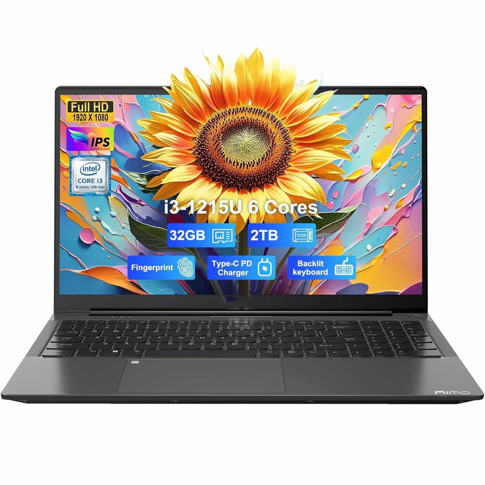 15.6" IPS FHD-Business-Laptop Intel 6 Core i3-1215U 32GB RAM 2TB SSD (Beat i5-1135G7, Up to 4 ...