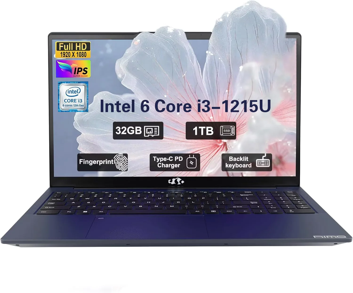 15.6" IPS FHD-Business-Laptop Windows 11 Intel 6 Core i3-1215U 32GB RAM ...