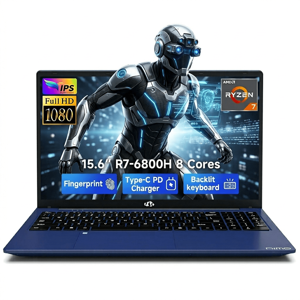 15.6" IPS FHD Gaming Laptop 32GB DDR5 RAM 1TB SSD AMD Ryzen 7 6800H ...