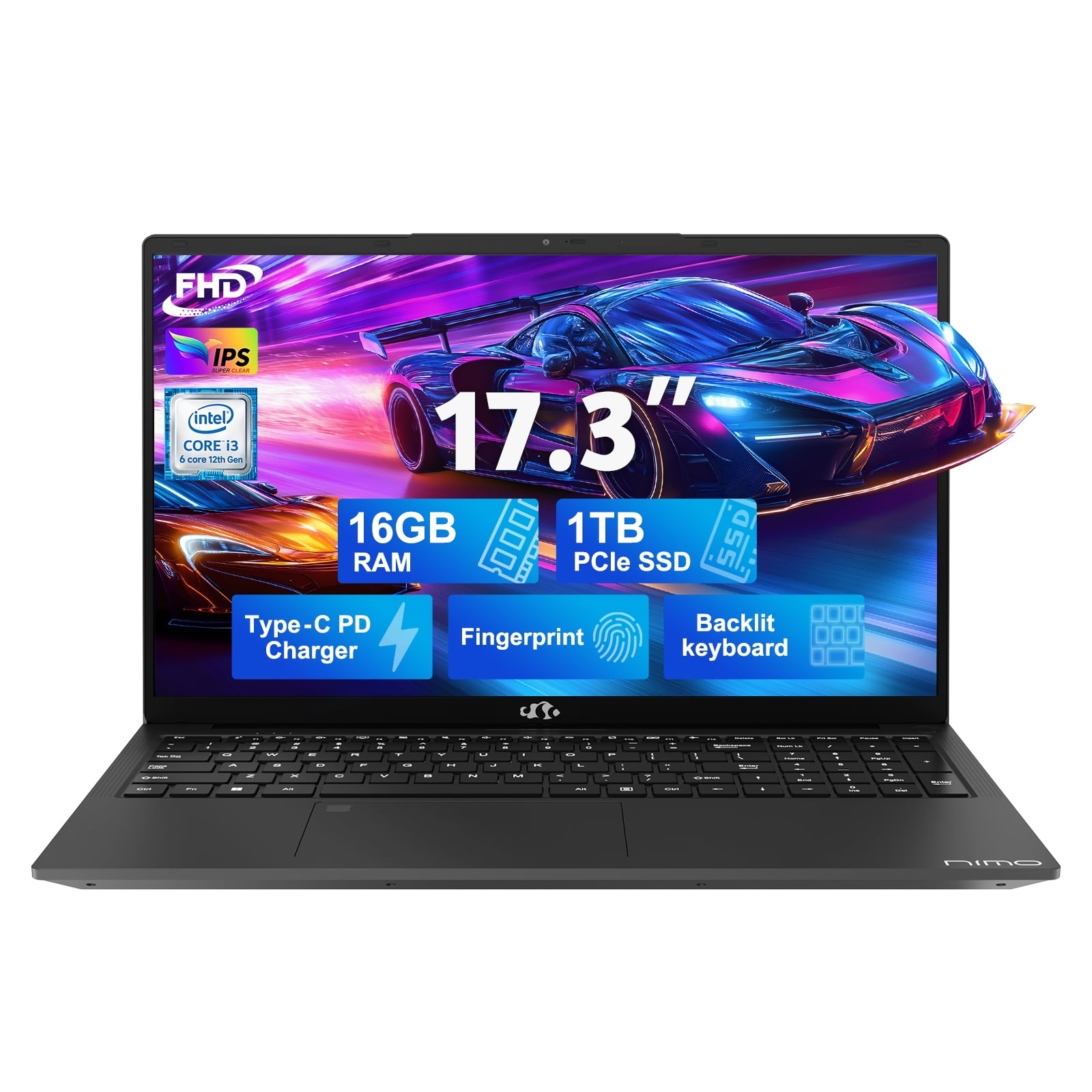 17.3 IPS FHD-Laptop, 16GB RAM 1TB SSD Intel Pentium 6 Cores i3-1215U ...