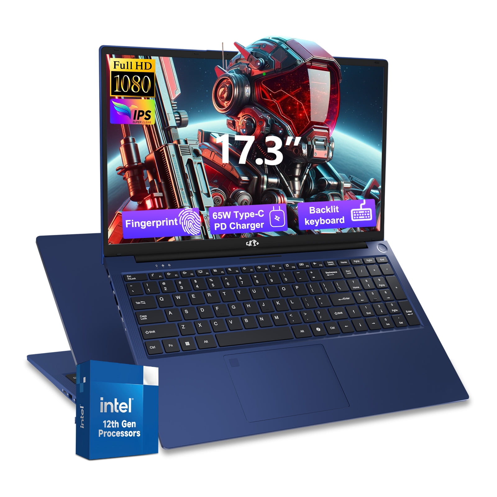 17.3 IPS FHD-Laptop, 8GB RAM 256GB SSD Intel Pentium 6 Cores i3-1215U ...