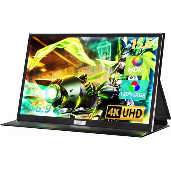 15.6 Inch 4K Portable Gaming with Touch, Brightness sRGB 3840x2160 UHD ...