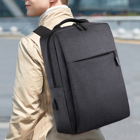 15.6 Inch Business Slim Laptop Backpack, Built with USB Charging Port ...