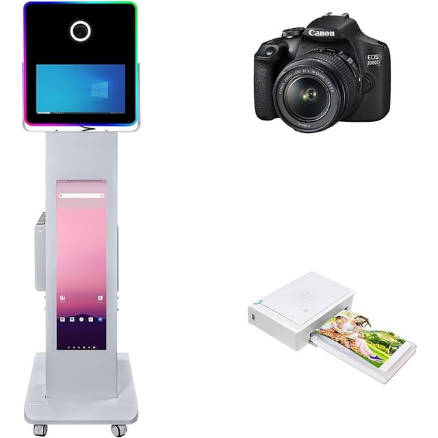 15.6 Inch DSLR Photo Booth Machine with LCD Touch Screen Portable ...