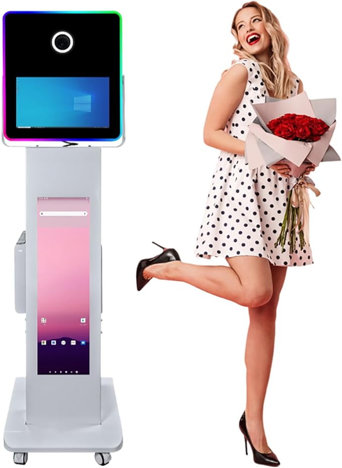 15.6 Inch DSLR Photo Booth Machine with LCD Touch Screen Portable ...