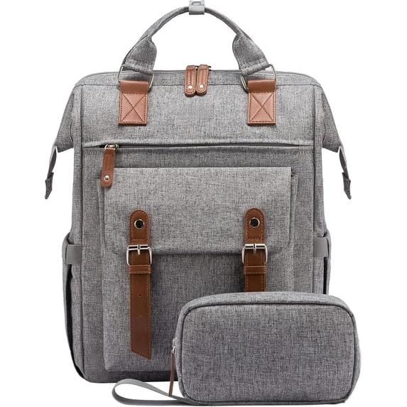 15.6 Inch Laptop Backpack, Waterproof Teacher Nurse Work Bag with Large ...