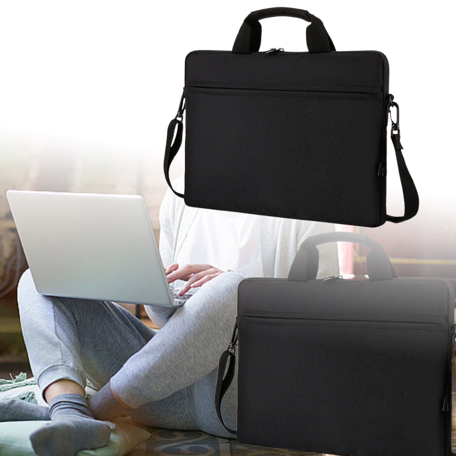 15.6 Inch Laptop Bag Waterproof Messenger Briefcase Shoulder Bag ...