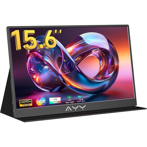 15.6 Inch Portable 1080P FHD -C External Display for Laptop Phone PS5 ...