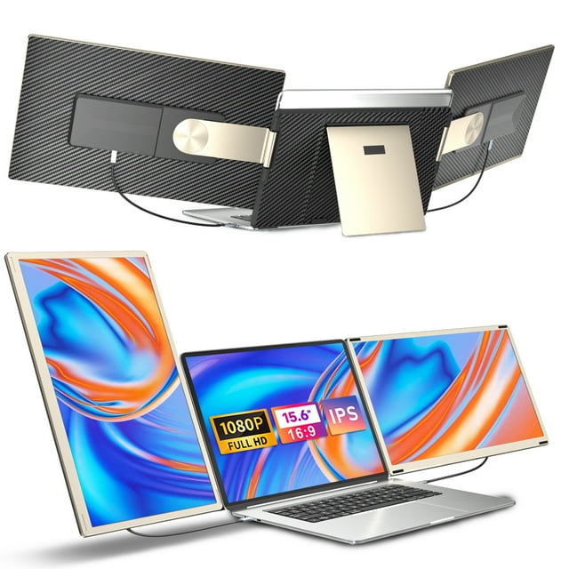 15.6" Laptop Screen Extender, Ultra-Slim Portable Monitor for Laptops ...
