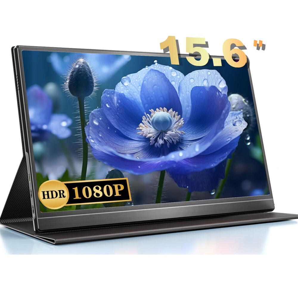 15.6'' Portable Monitor 1080P Type C IPS Display Screen For HDMI Laptop ...