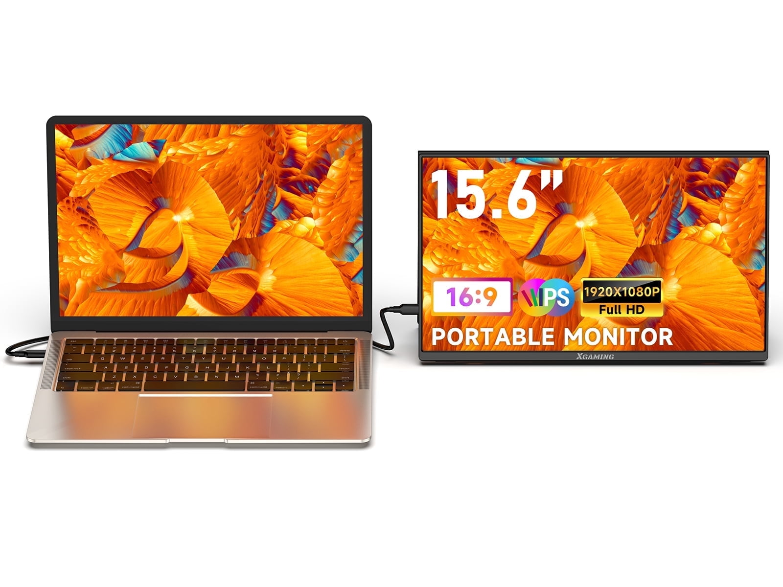 15.6" Portable Monitor, MEMZUOIX 60hz FHD 1080p Portable Monitor with ...