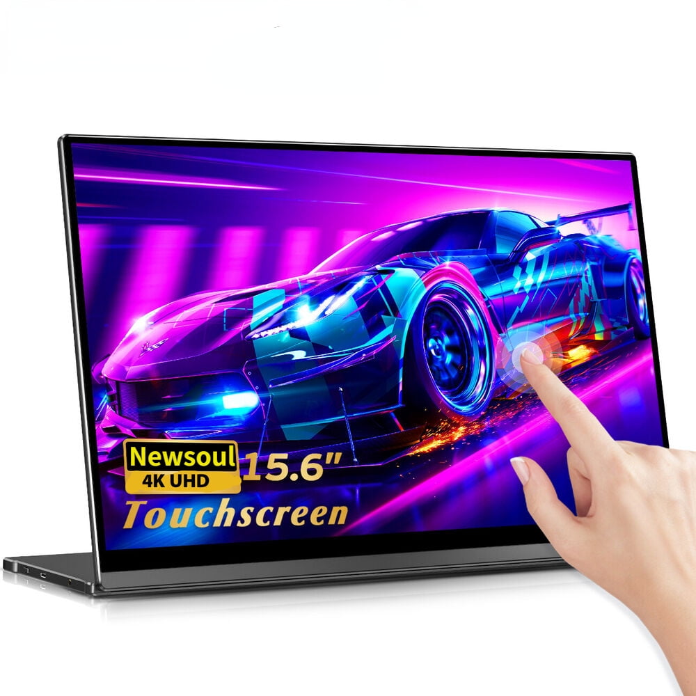 15.6" Portable Touchscreen Monitor 4K Auto Rotate Working From Home For ...
