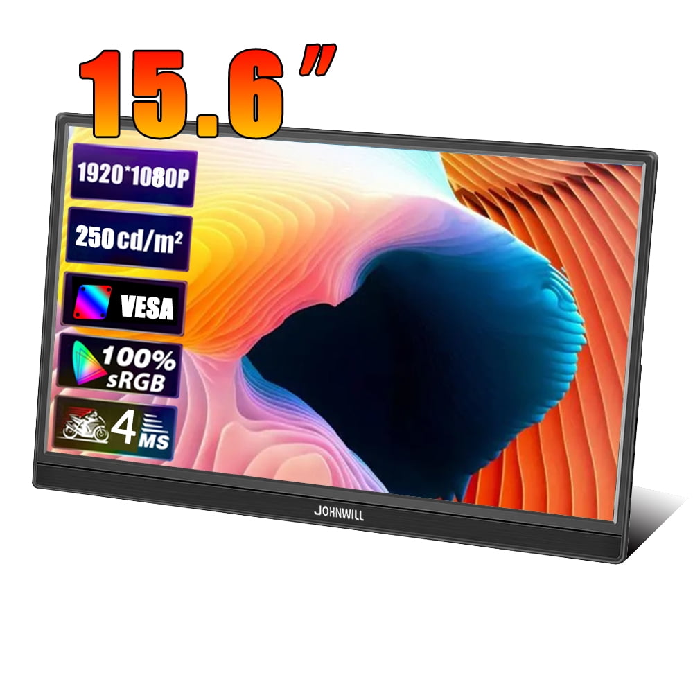 15.6 " Protable Monitor 1920x1080 IPS Panel Screen HDMI-Compatible Type ...