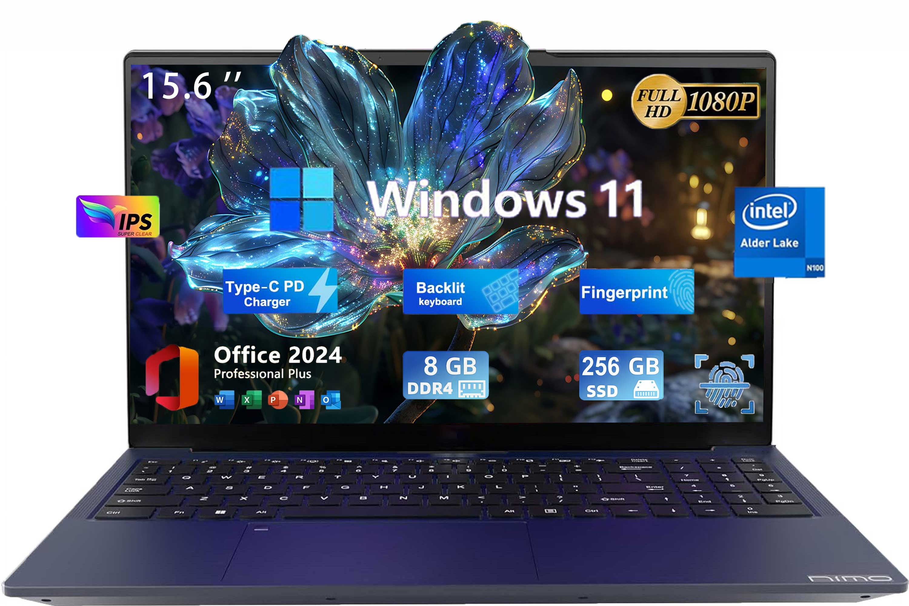 Newest 15.6" FHD Student Laptop, Intel Pentium Quad-Core N100 (Beat to ...