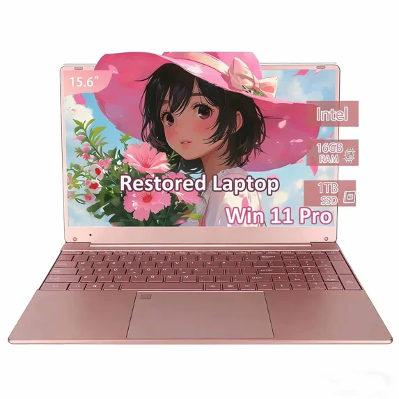 15.6 " Windows 11 Pro Laptop 16GB RAM 1TB SSD Intel Celeron N5095 ...