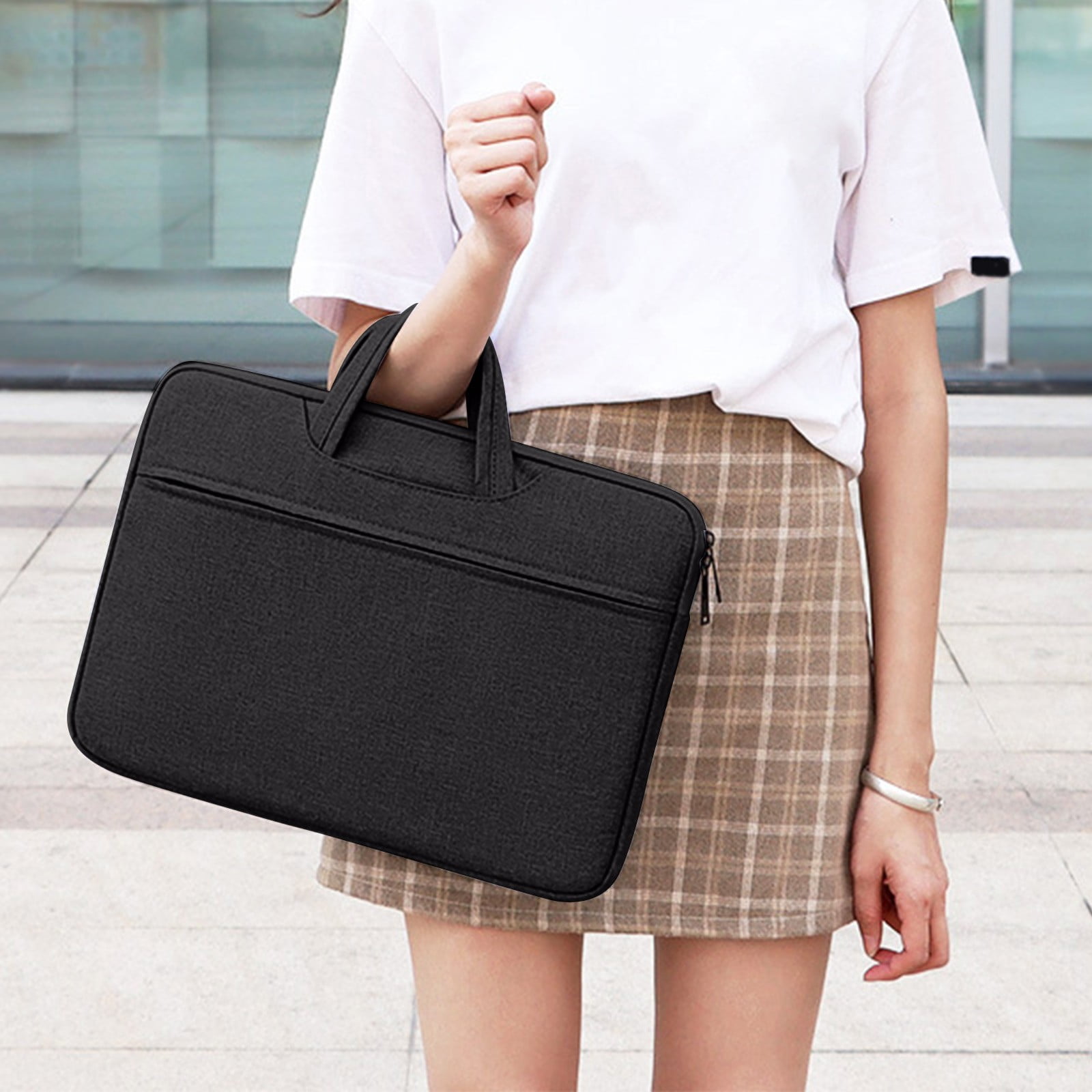 15.6-inch Shockproof Laptop Bag, Waterproof Crossbody Computer Bag for ...