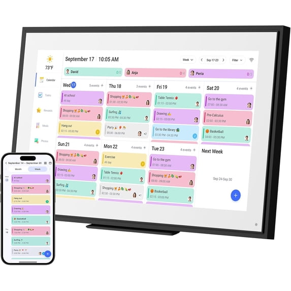 15.6 inch Wall Planner Digital Calendar Calendar Chore Chart ...