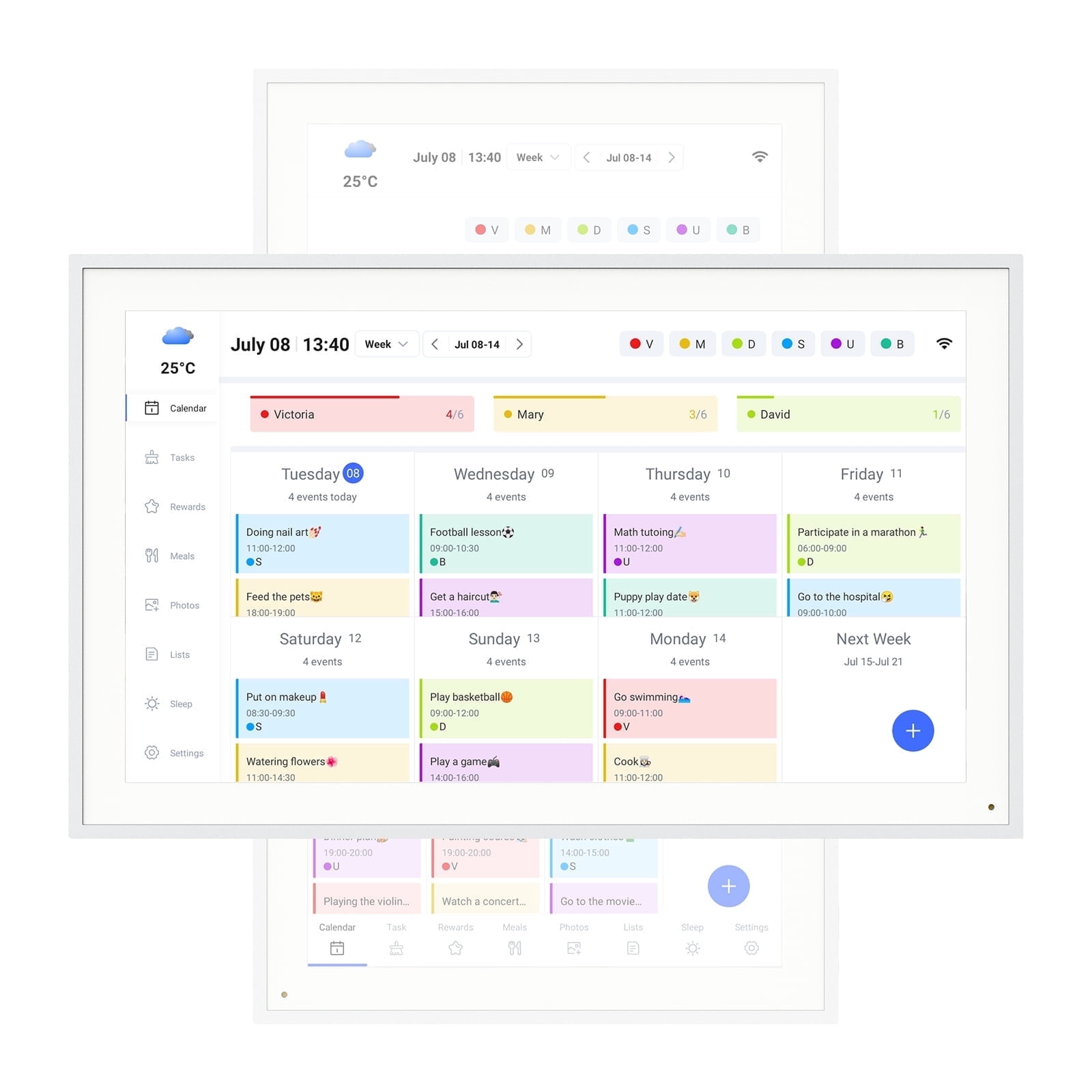 15.6-inch Wall Planner Digital Calendar & Chore Chart, Smart ...