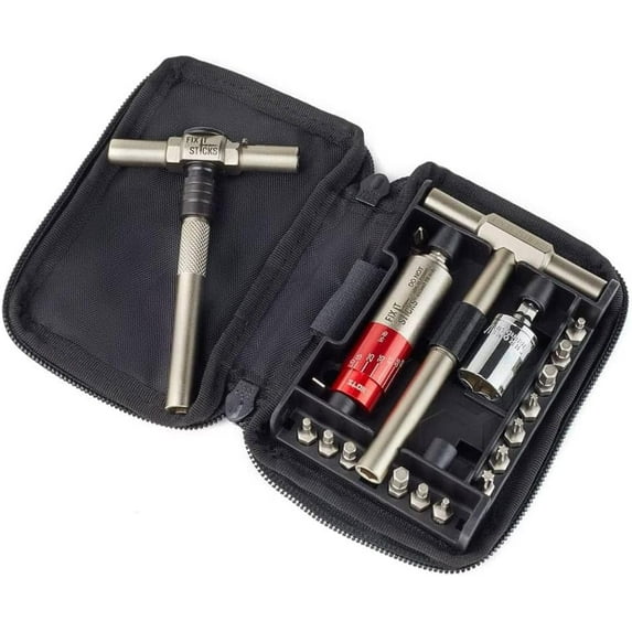 15-65 Inch Lbs All-in-One Torque Driver Kit with Locking Ratcheting T ...