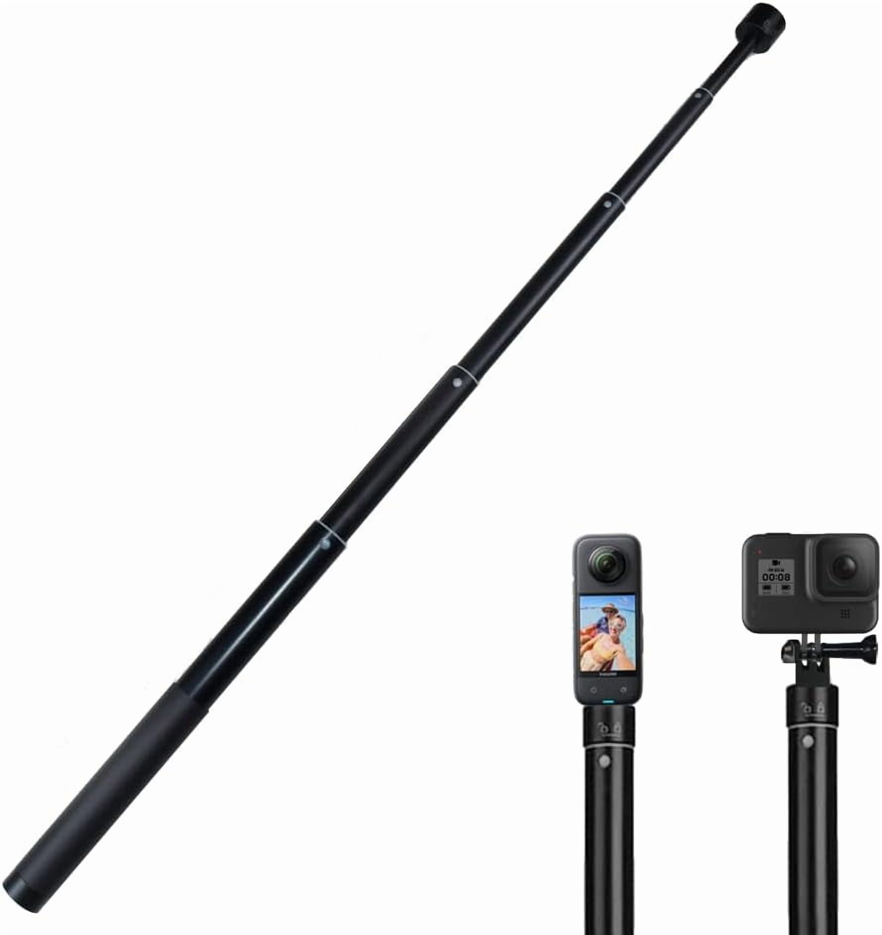 15-66.2 inch Invisible Long Selfie Stick,1/4" Extended Monopod Pole ...