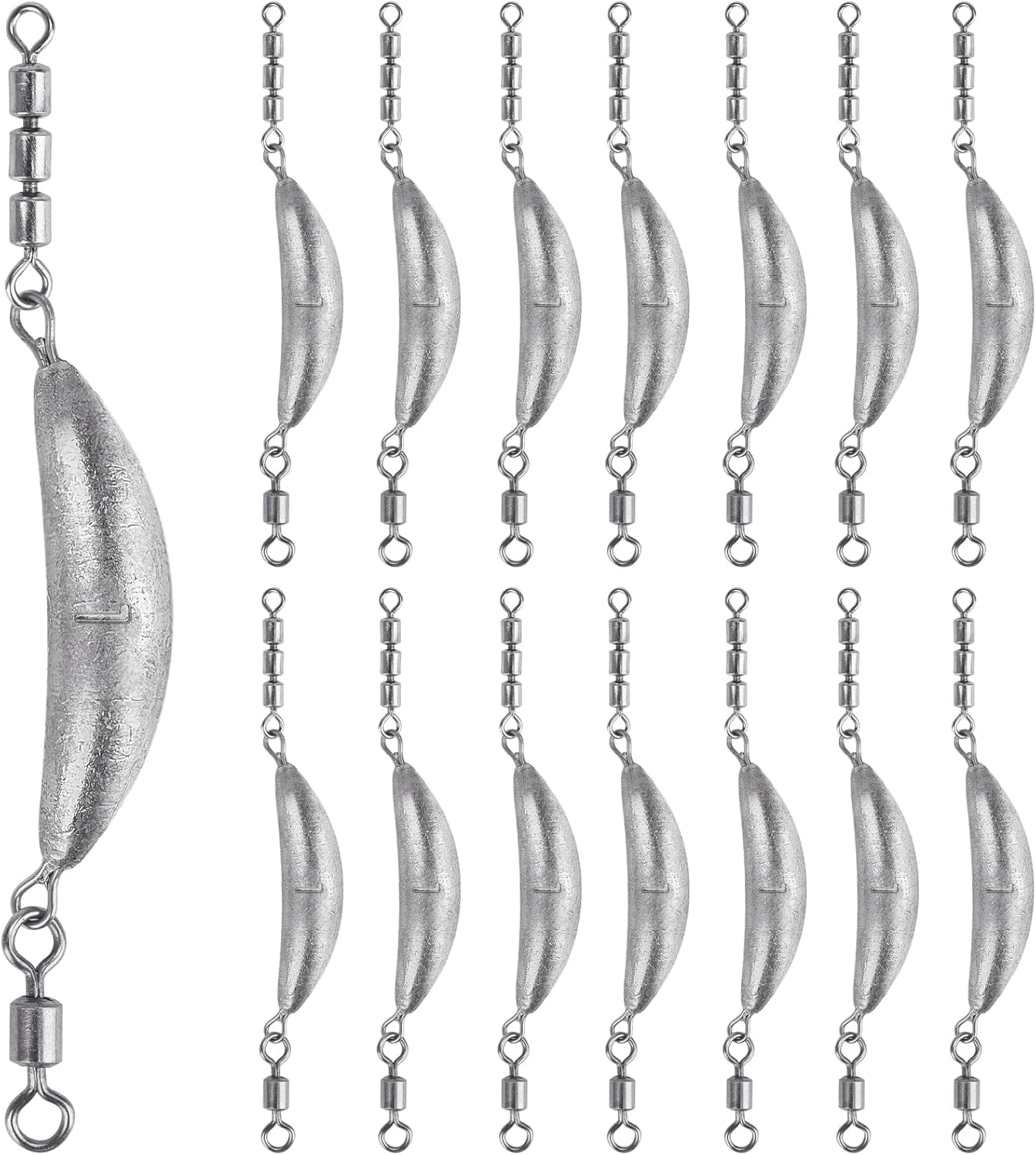 15/6PCS Fishing Sinker Drop Shot Weights Fish Weights Kit Inline ...