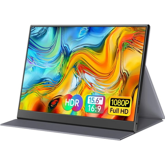 15.6inch Portable Monitor,1080P USB-C HDMI Second External Monitor for ...
