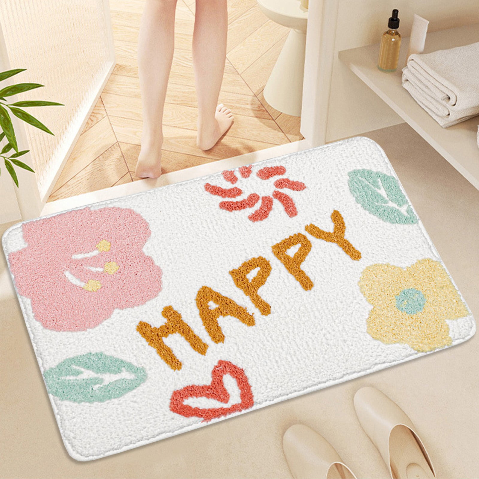 15.7*23.6in Extra Soft Cozy Non-Slip Absorbent Bedroom Carpet Thickened ...