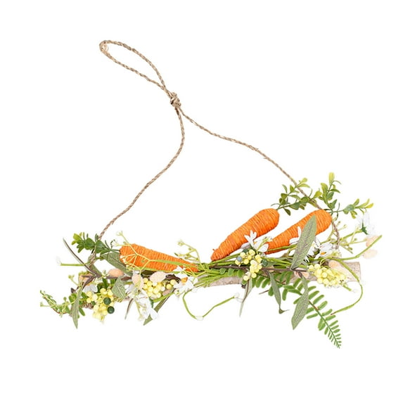 15.7"×3.9" Easter Carrot Artificial Rattan Garland, Vivid-Shaped ...