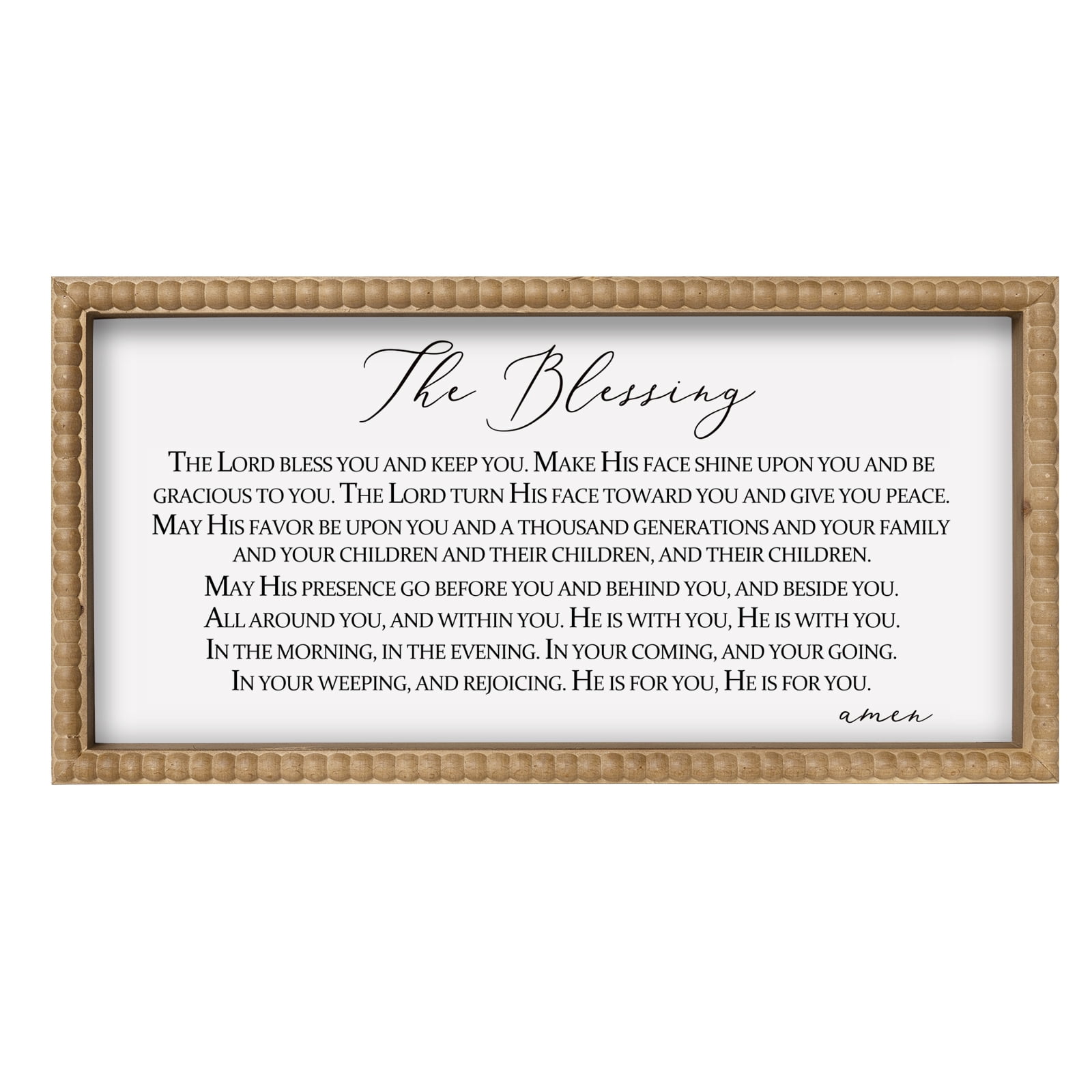 15.7×7.9In The Lord Bless You And Keep You Wall Art, Wooden Bible ...