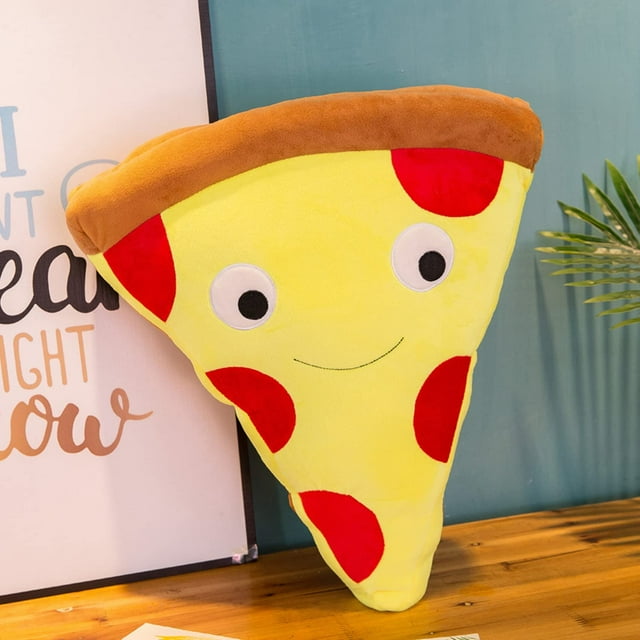 15.7" Cute Pizza Stuffed Plush Toy Funny Food Pillow Pizza Shaped Soft ...