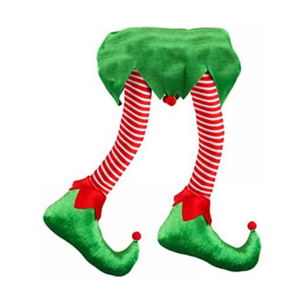 15.7" Elf Legs for Christmas Decorations Stuffed Elf Legs Stuck in ...