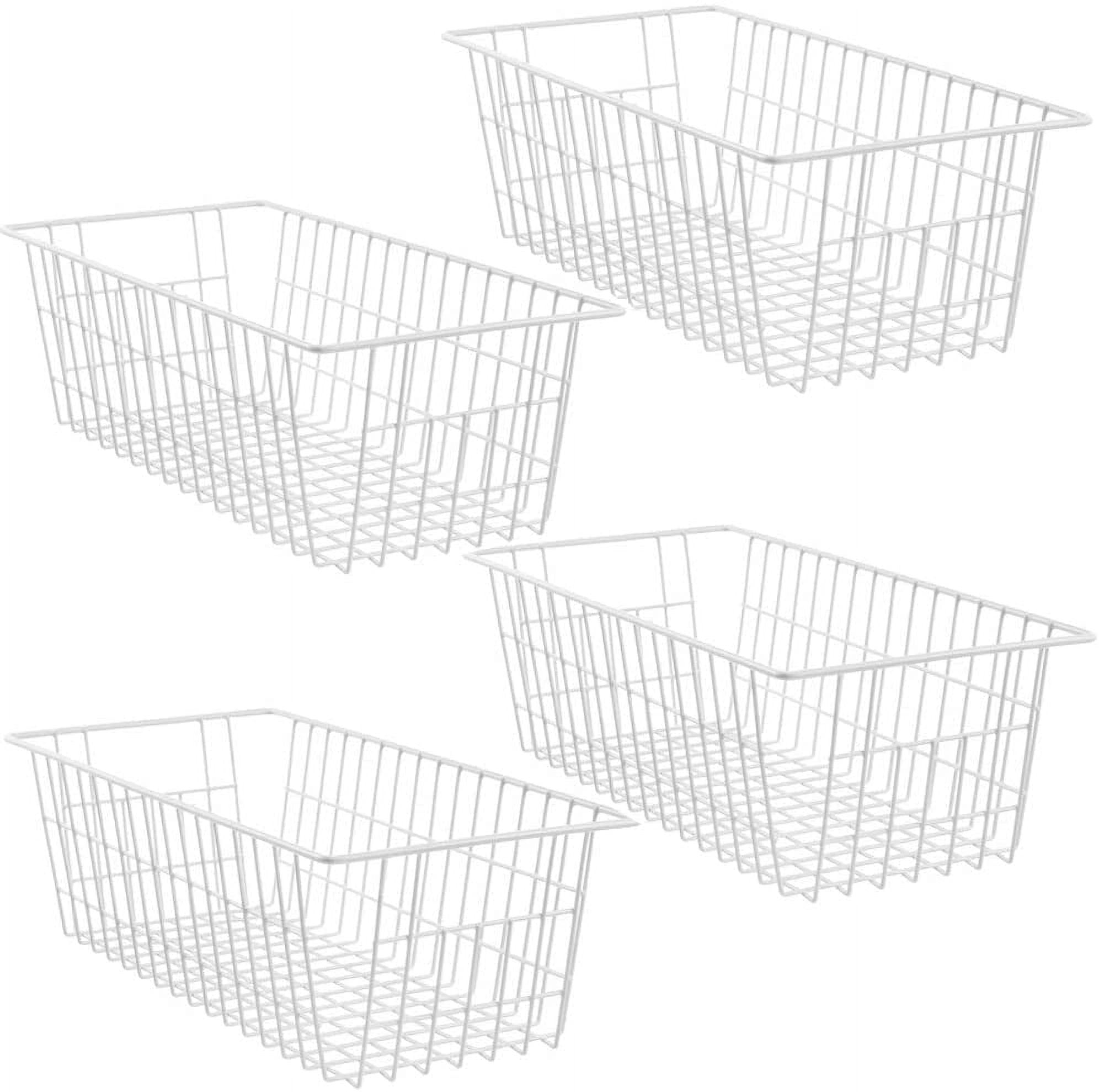 15.7" Freezer Wire Baskets Refrigerator 4 Freezer Baskets Wire Metal ...